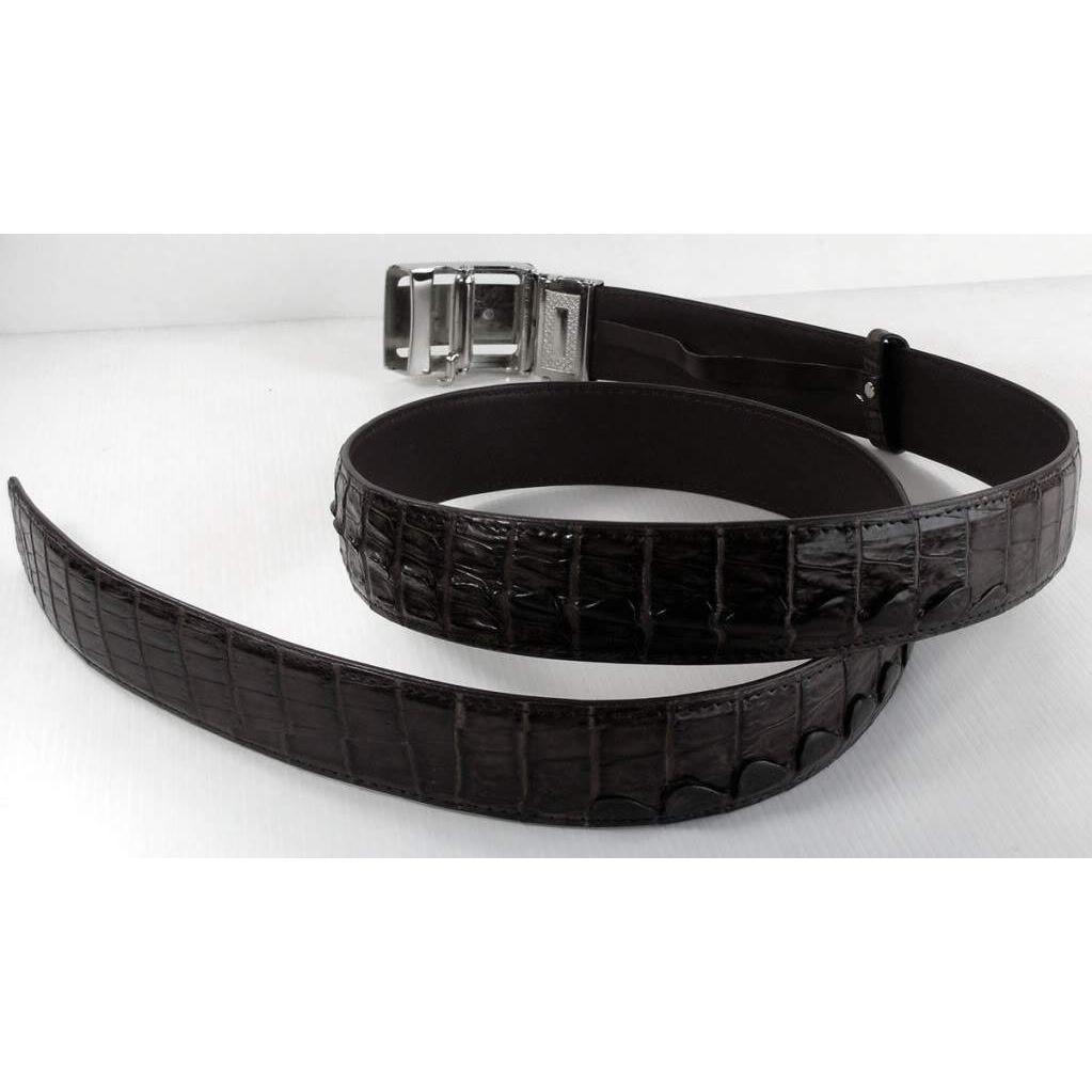 Genuine Black Crocodile Tail Belts