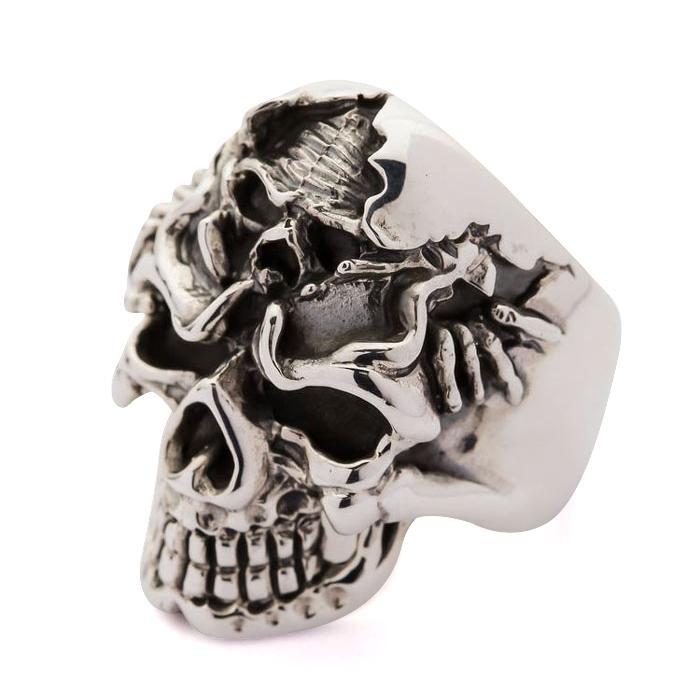 925 Sterling Silver Death Skull Rings