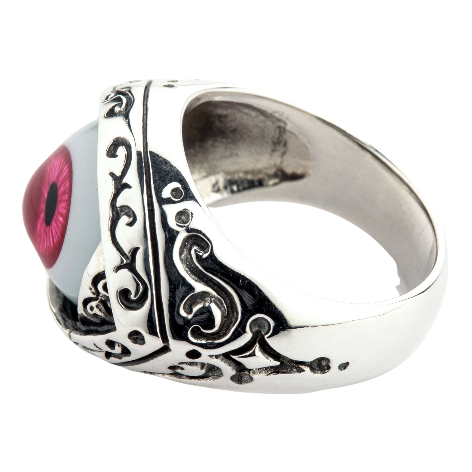 Red Evil Eye Gothic Ring