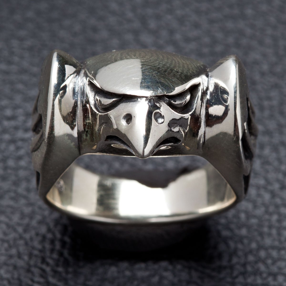 Sterling Silver Eagle Hawk Ring