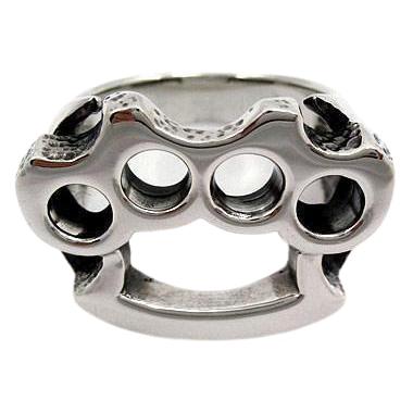 Sterling Silver Knuckle Duster Ring