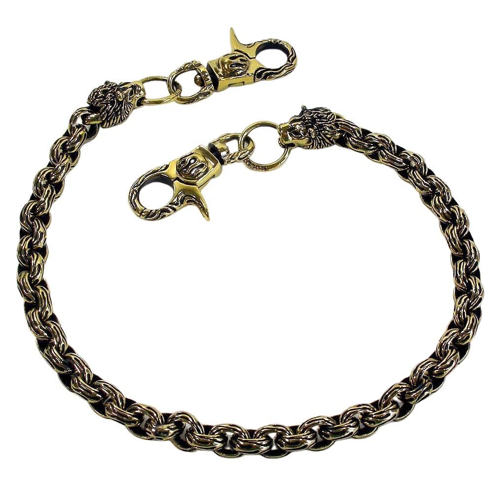 Lion Brass Wallet Chain