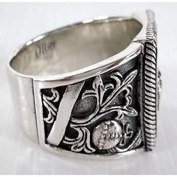 Lion Rasta Sterling Silver Men's Ring