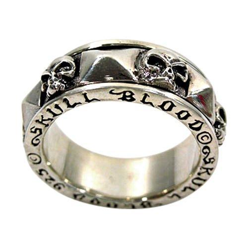 Sterling Silver Skull Blood Rings